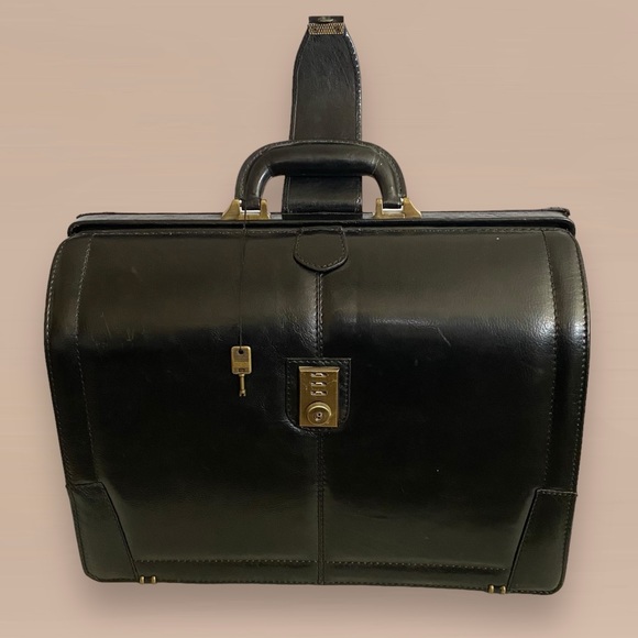Stebco Leather | Bags | Vintage Stebco Dome Top Briefcase Top Grain ...